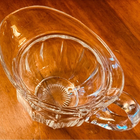 Dining | Vintage Crystal Glass Serving Pitcher Classic Round Fluted ...